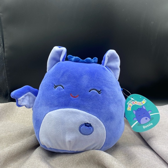 Squishmallows | Toys | Nwt 8 Bessie The Blueberry Bat Squishmallow ...